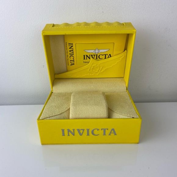 Invicta | Accessories | Invicta Yellow Single Large Watch Case Box ...